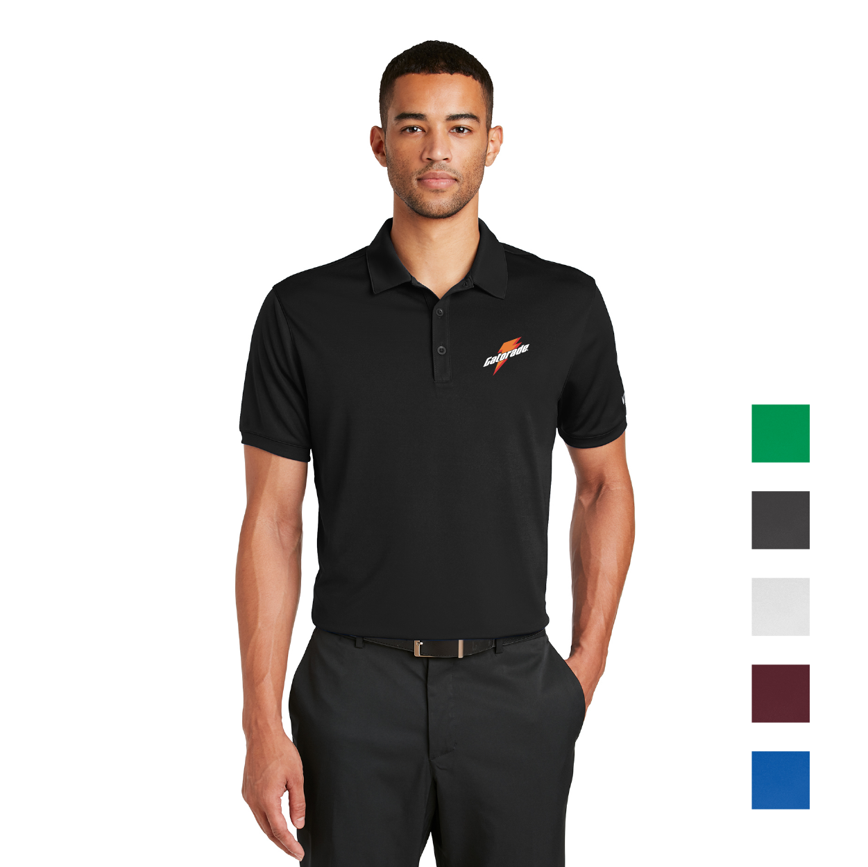 Nike Dri-FIT Vertical Mesh Embroidered Polo – accessline